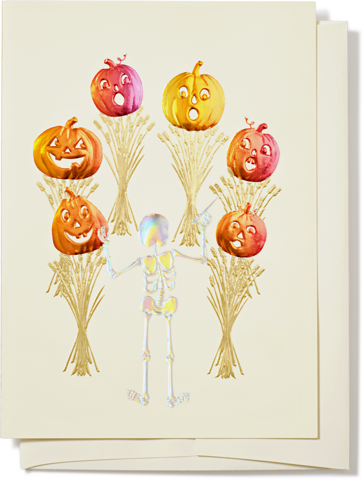 Engraved Halloween Singing Pumpkins Greeting Card – Choosing Keeping