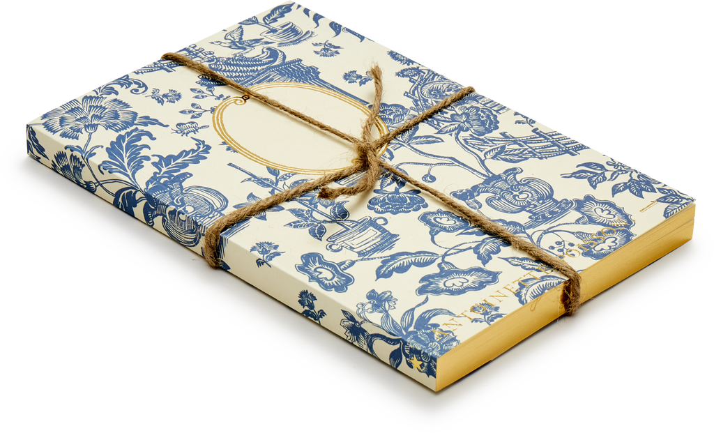 Antoinette Poisson Medium Notebook - Jardin Indigo – Choosing Keeping