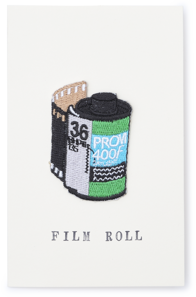 Japanese Embroidered Patch Greeting Card, Film Roll – Choosing Keeping