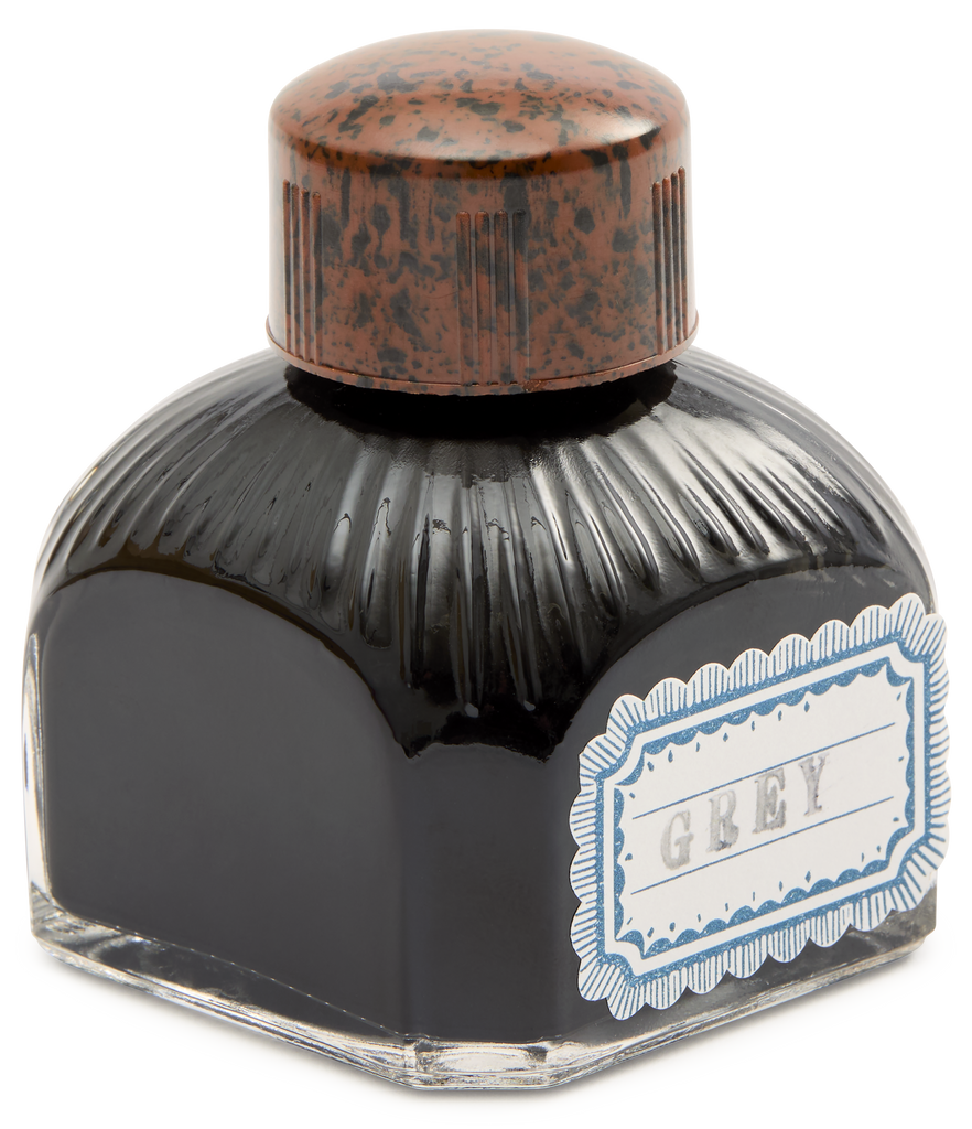 Premium British Grey Fountain Pen Ink Bottle, 80ml – Choosing Keeping