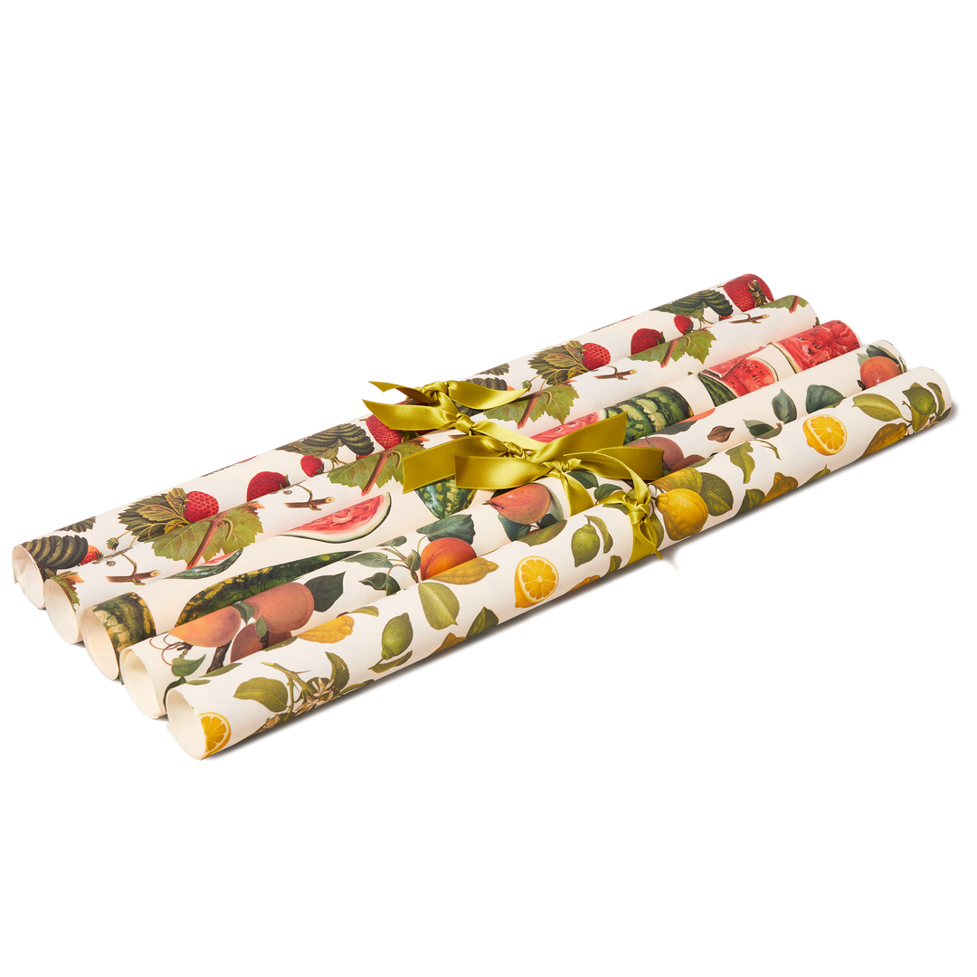 5 Wrapping Papers, Assorted Fruit – Choosing Keeping