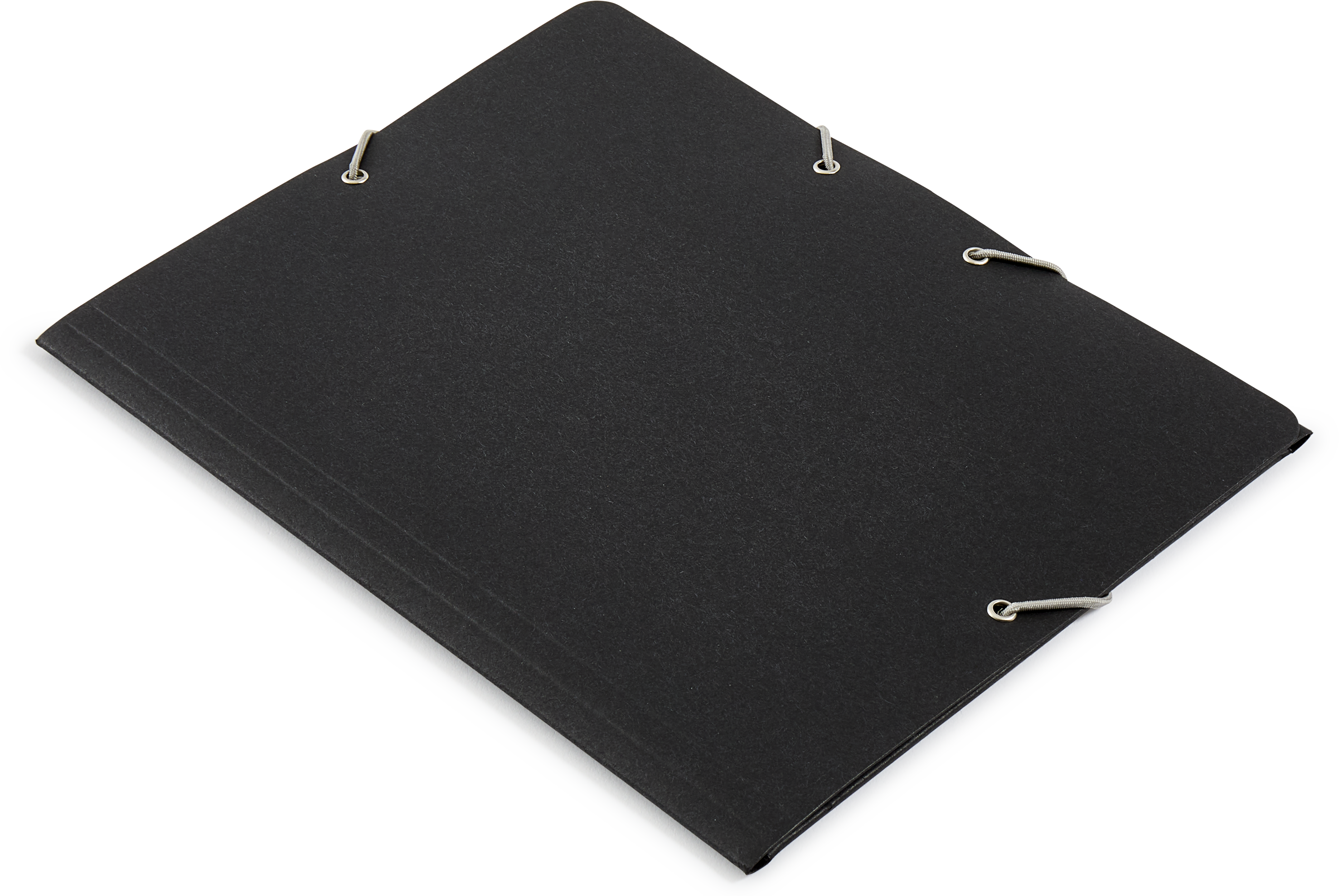 Charcoal black "Chemise" portfolio folder with grey elastic – Choosing ...