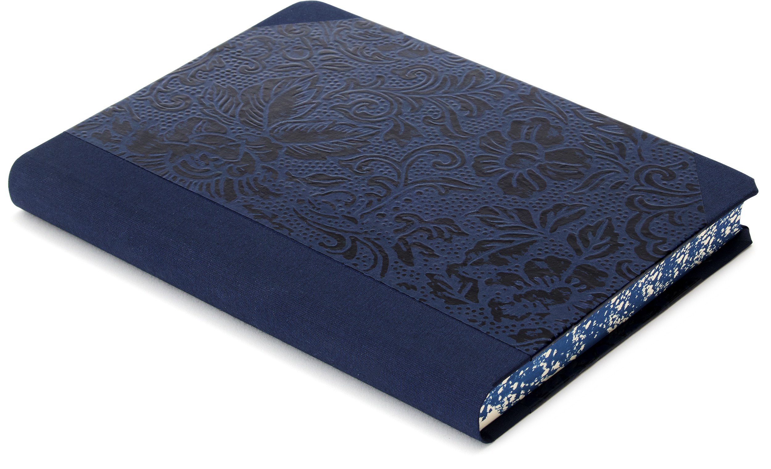 Extra-Thick "Composition Ledger" Notebook, Blue Floral Lacquer ...