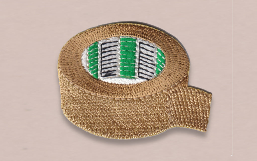 Japanese Embroidered Patch, Brown Tape – Choosing Keeping
