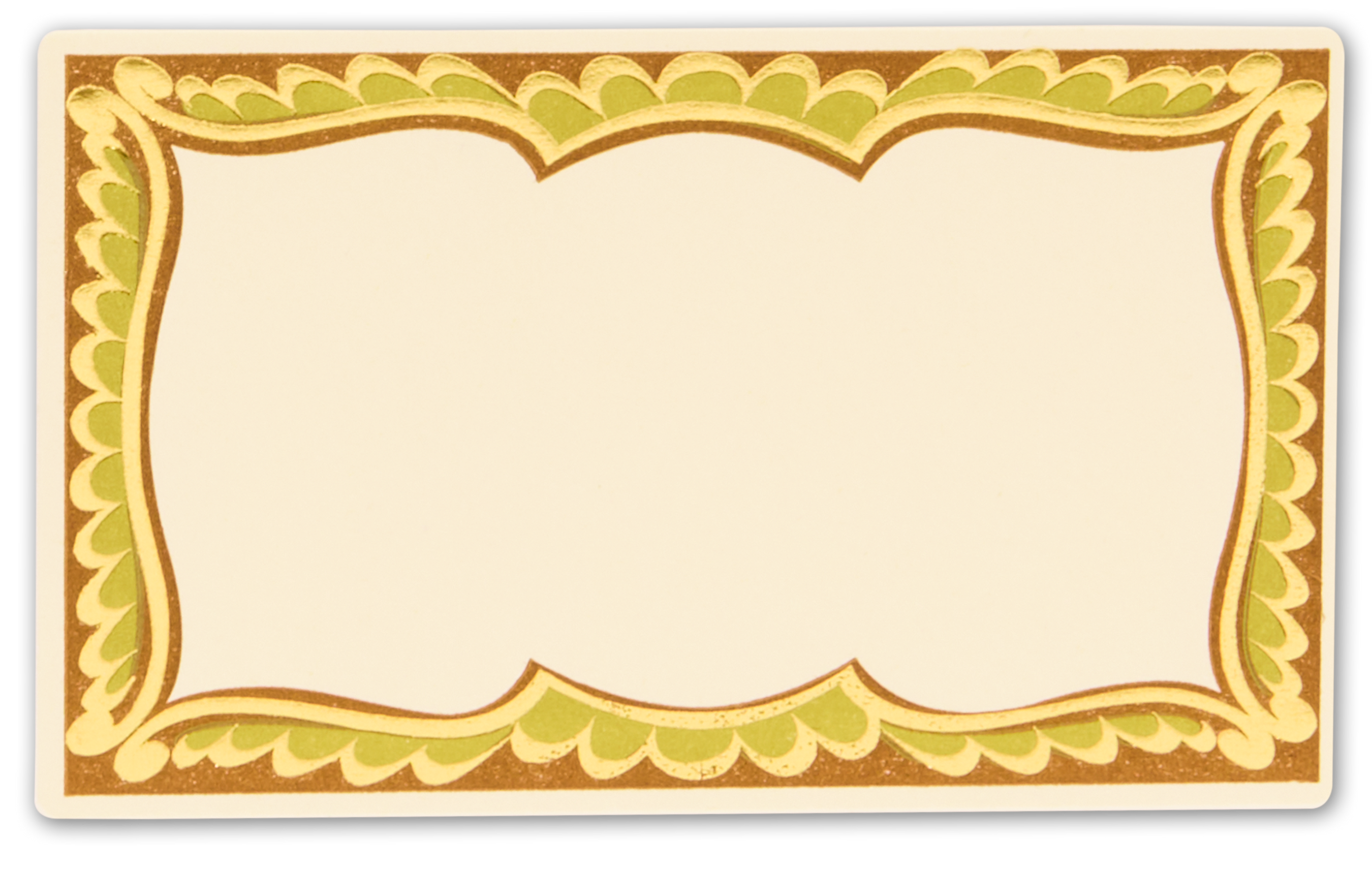 Choosing Keeping Gold Foiled Traditional Decorative Labels