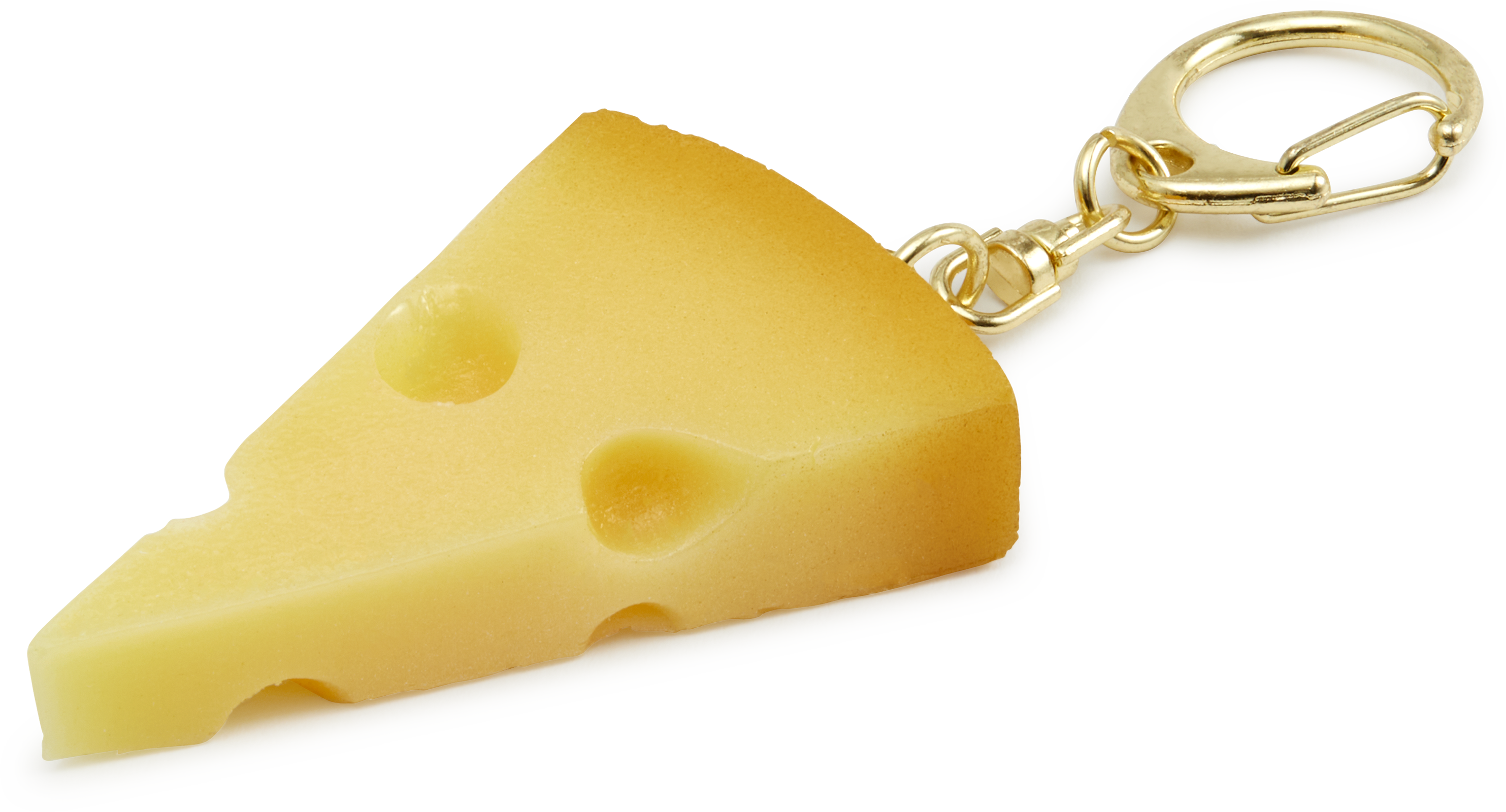 Faux Emmental Cheese Keyring – Choosing Keeping