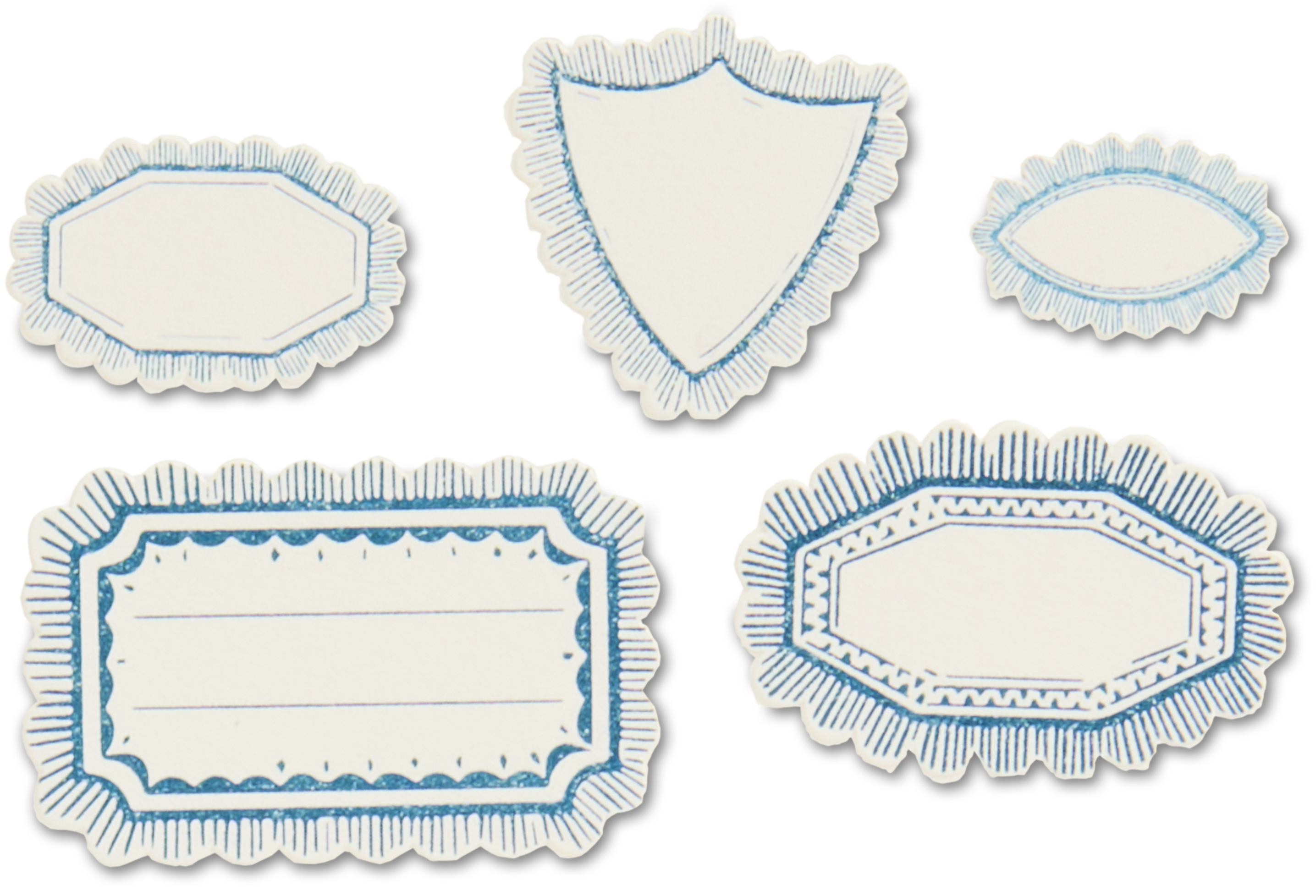 Choosing Keeping "Miniatures" Scalloped Decorative Labels