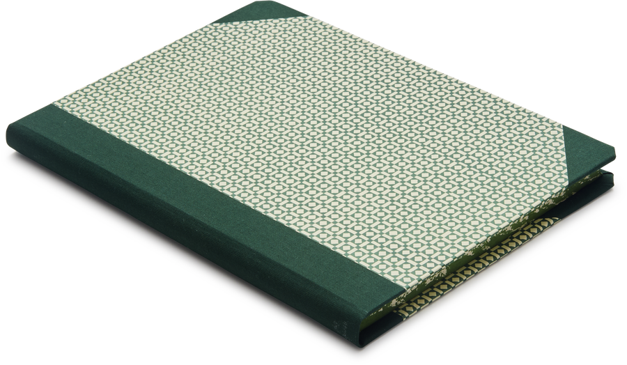 Hardback "Composition Ledger" Notebook, Green Spine – Choosing Keeping