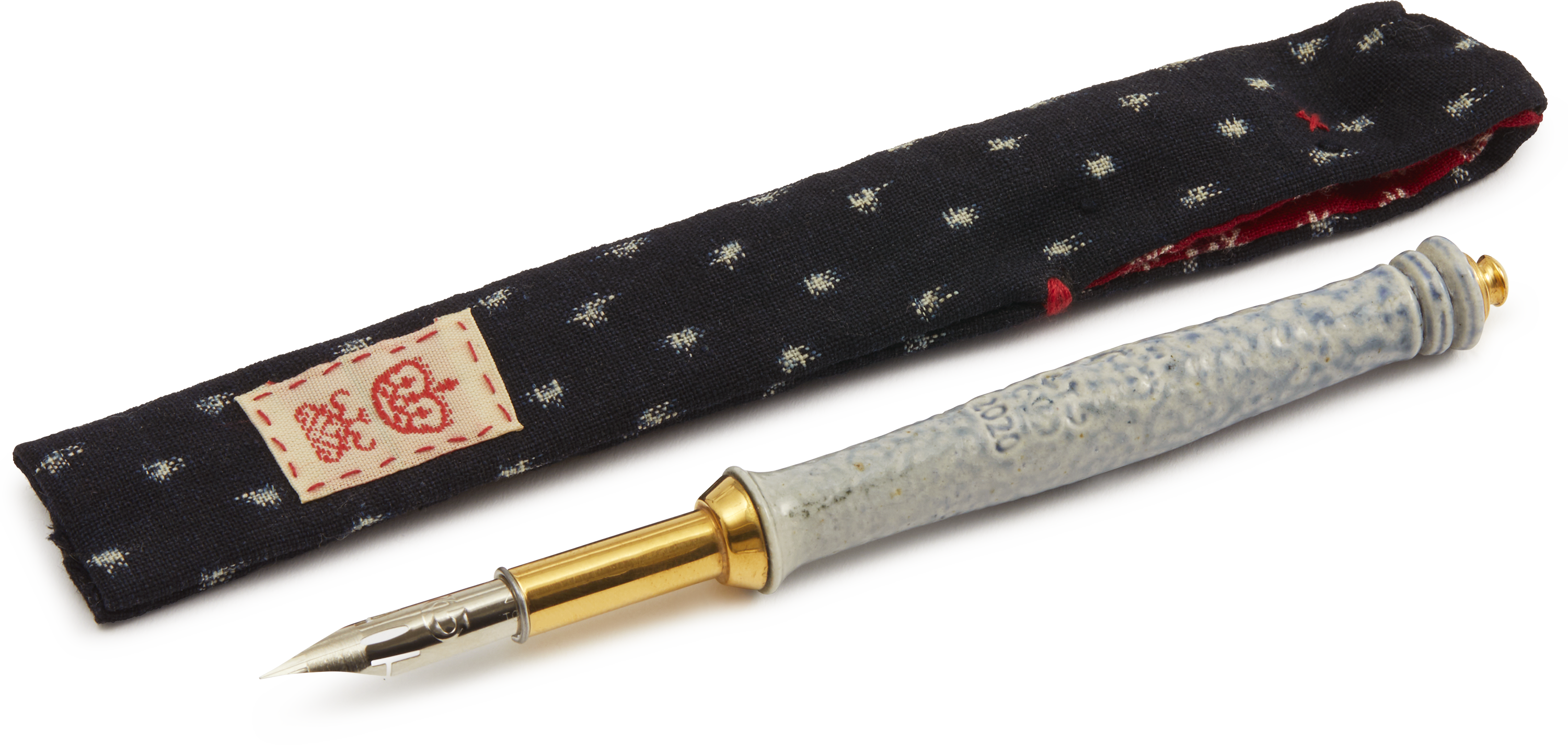 Steve Harrison Ceramic Dip Pen, No.155 Blue and Gold – Choosing Keeping