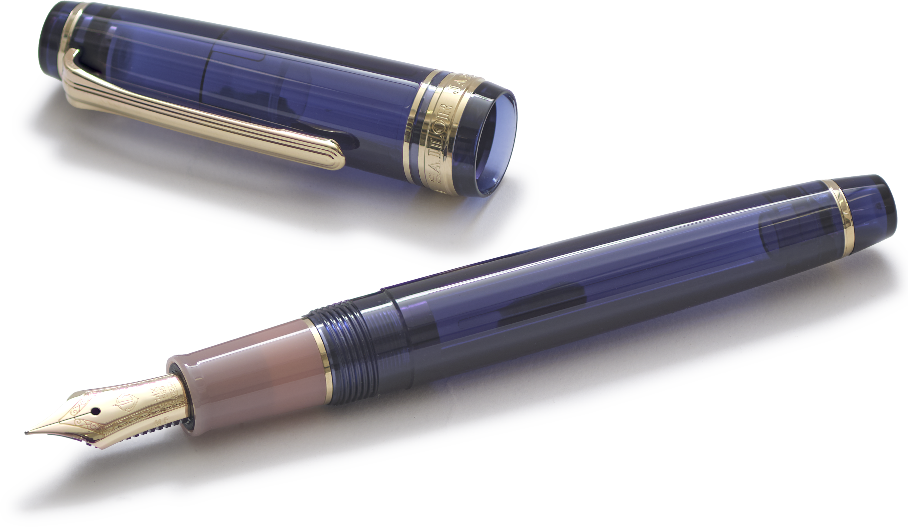 Dark Blue Yutsubame Sailor Pro Gear Slim Shikiori Sansui Fountain Pen ...