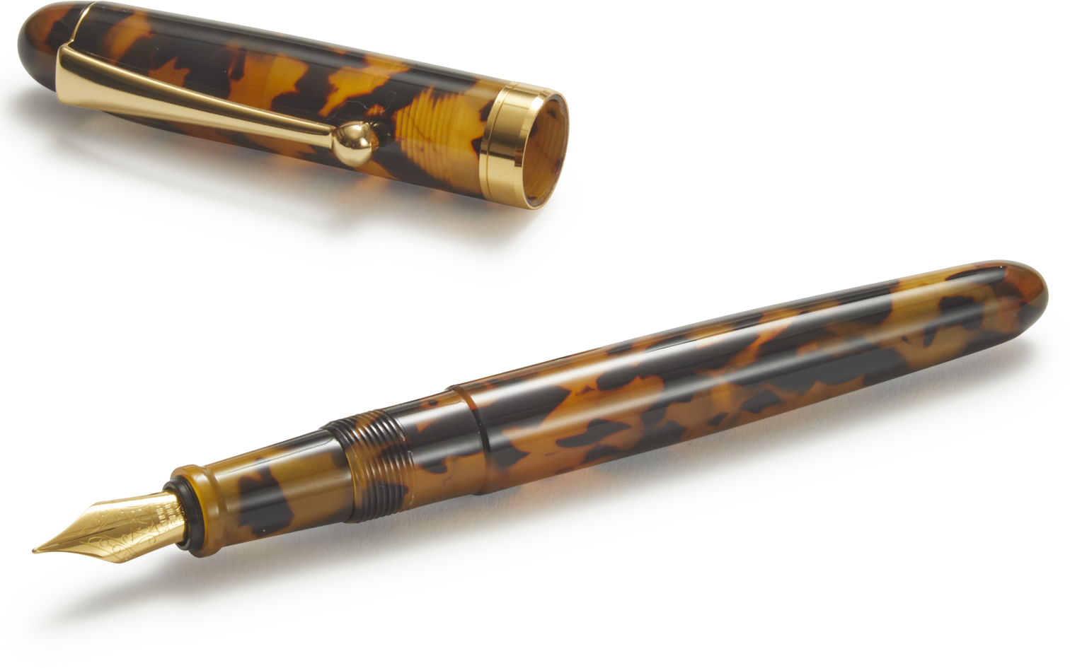Ohnishi Seisakusho Tortoise Shell Celluloid Fountain Pen – Choosing Keeping