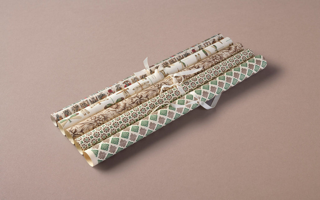 Assorted Green Wrapping Papers – Choosing Keeping